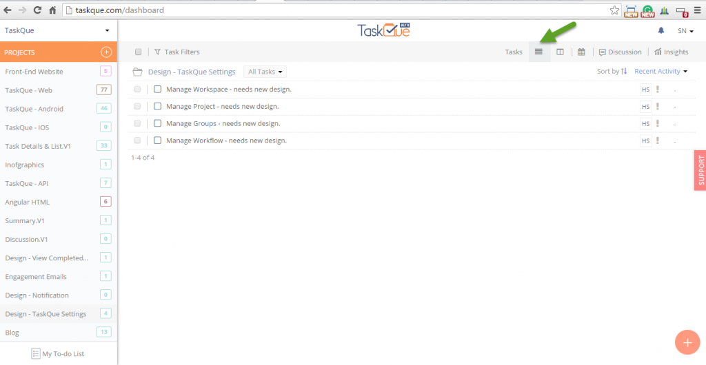 Getting Organized with TaskQue