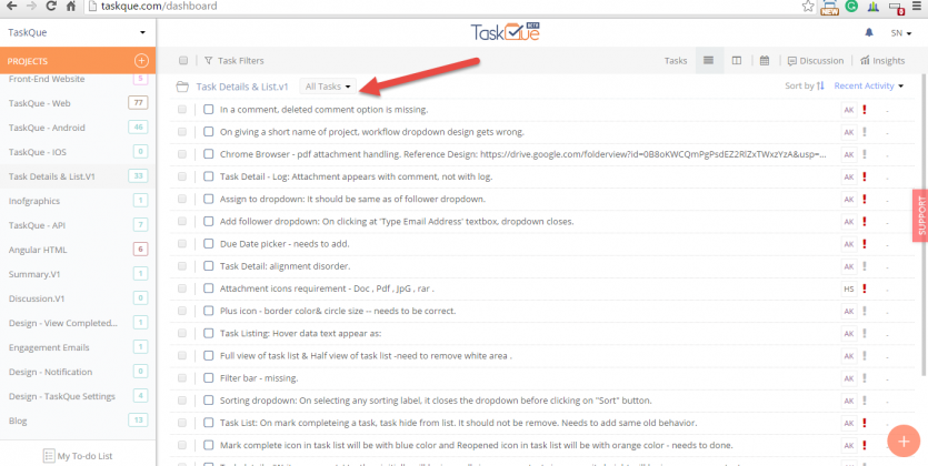 Getting Organized with TaskQue